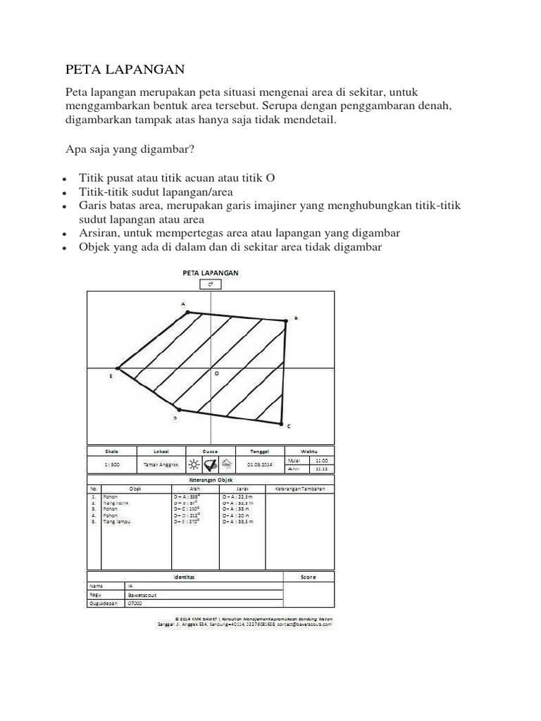 Peta Lapangan | PDF