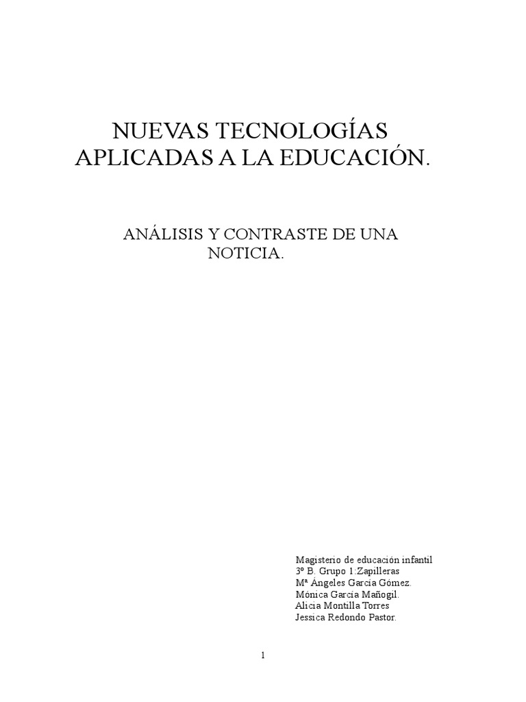 Análisis de Una Misma Noticia en Dos Medios de Comunicación | PDF ...