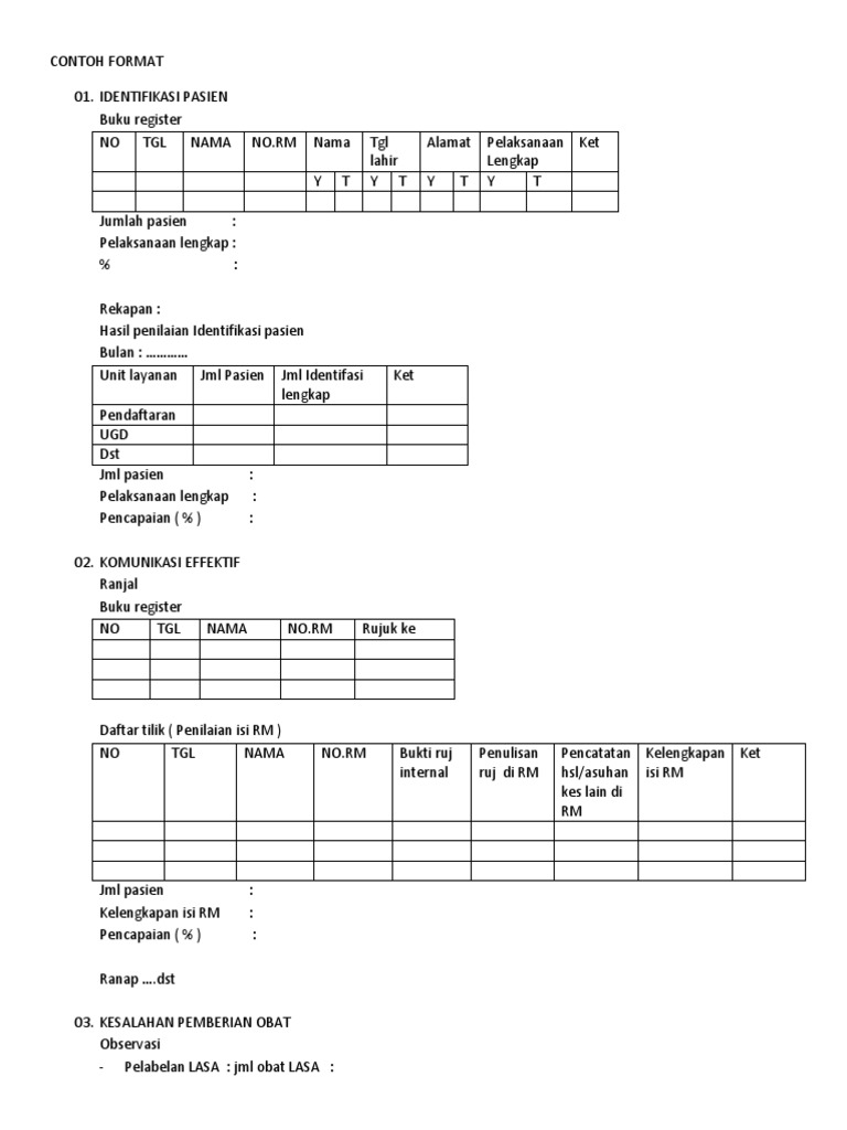 CONTOH FORMAT Penilaian KP | PDF