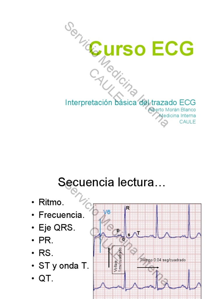 Curso ECG.pdf | Electrocardiografia | Sistema cardiovascular