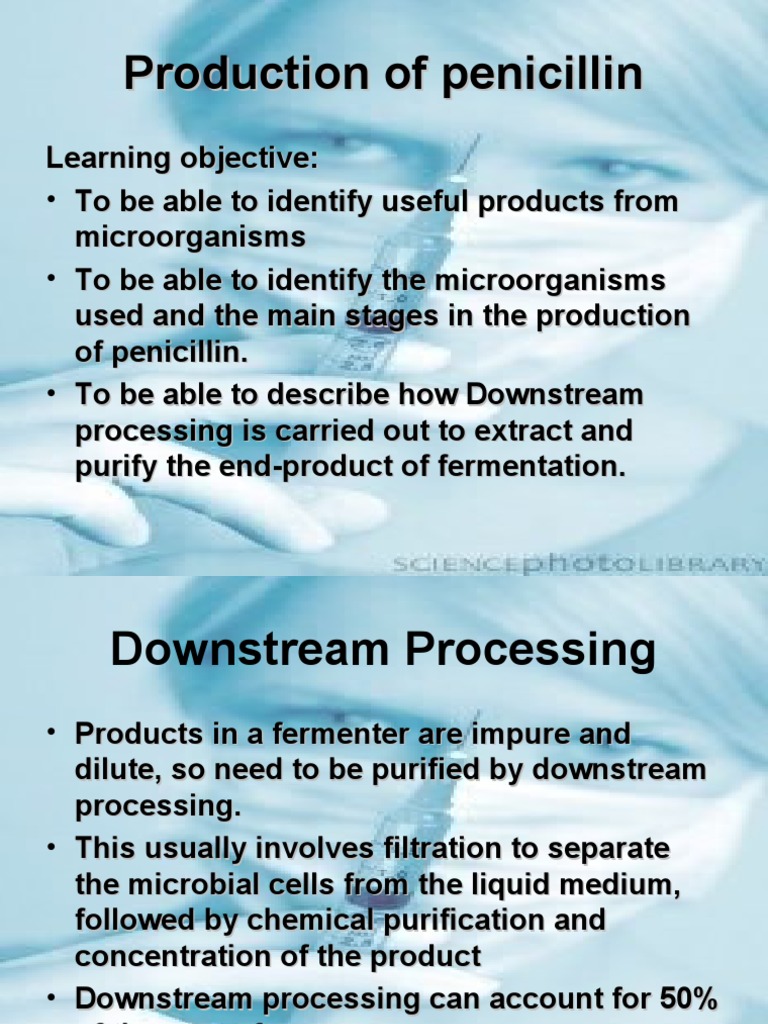 Production of Penicillin | PDF | Penicillin | Fermentation