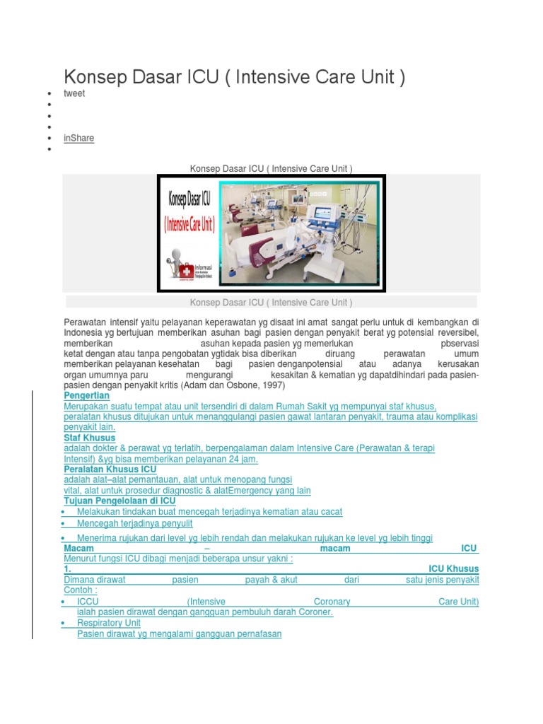 Konsep Dasar ICU | PDF