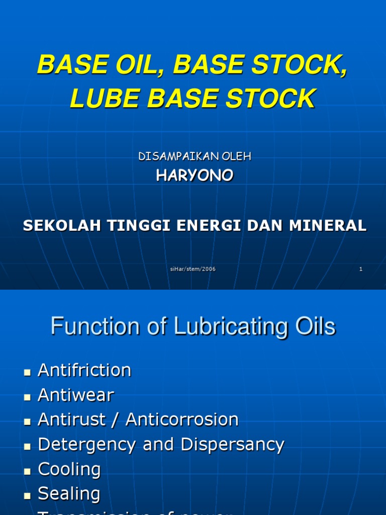 9 Base Oil | PDF | Lubricant | Petroleum