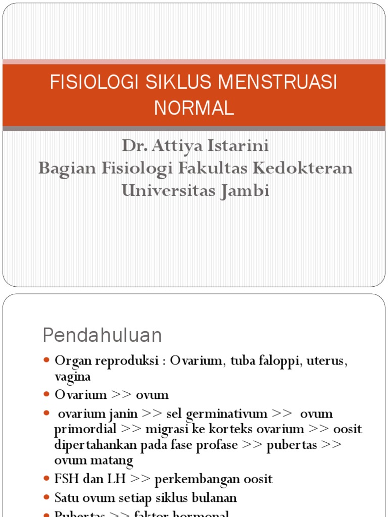 Fisiologi Siklus Menstruasi Normal | PDF