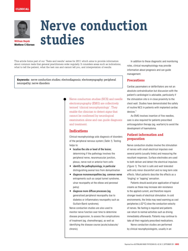 Nerve Conduction Studies Overview | PDF | Peripheral Neuropathy ...