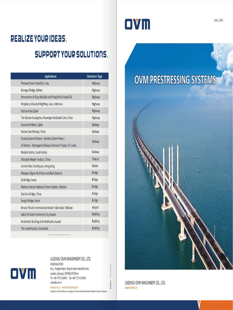 OVM-Prestressing-Systems Sept 2016 PDF | PDF