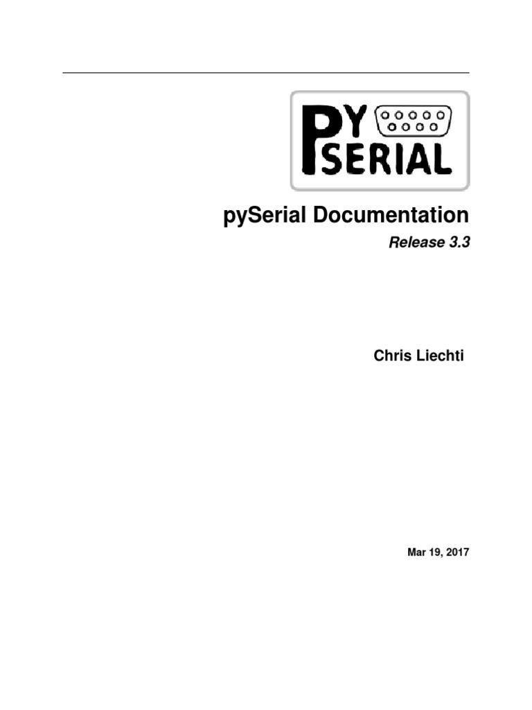 Guide To PySerial | PDF | Port (Computer Networking) | Computer Programming