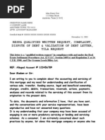 RESPA Qualified Written Request (QWR), Complaint, Dispute and ...