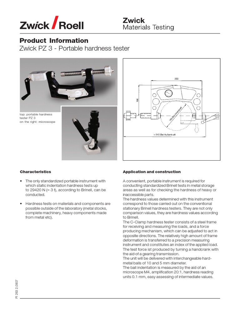 PZ3-Brinell-hardness PI E PDF | PDF | Hardness | Applied And Interdisciplinary Physics