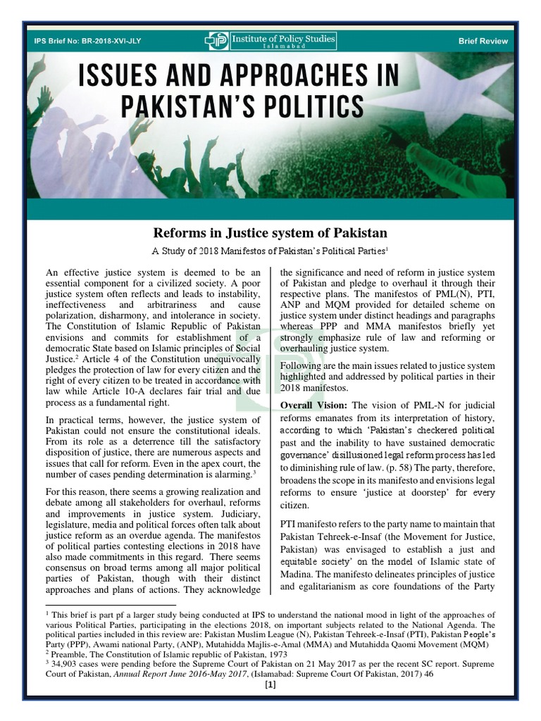 Reform in Justice System of Pakistan | Prosecutor | Prison
