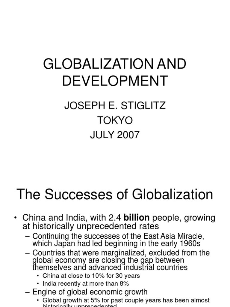 Globalization and Development | PDF | Globalization | Economic Inequality