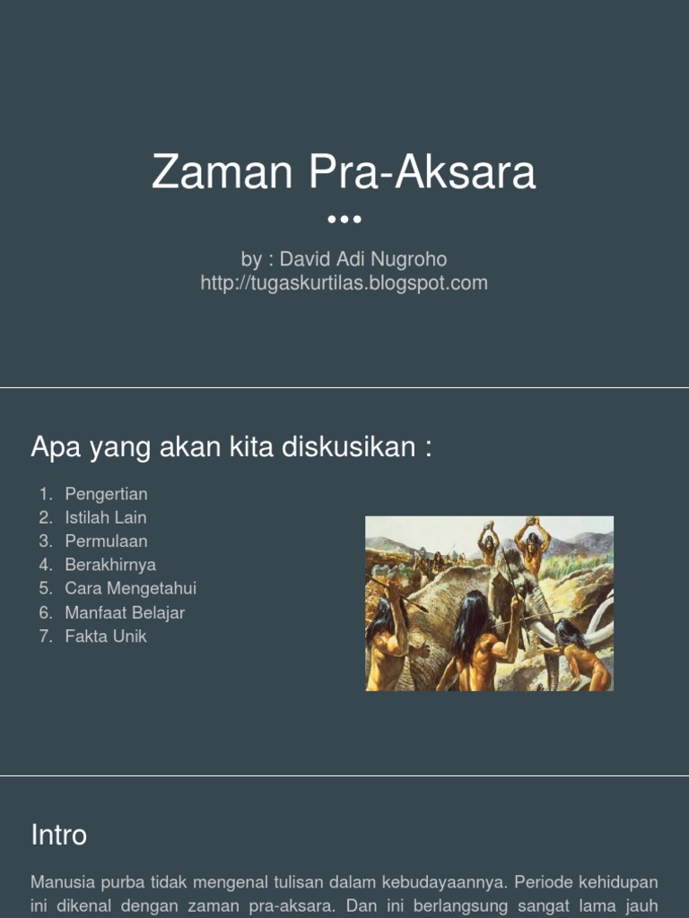Zaman Pra-Aksara di Indonesia | PDF