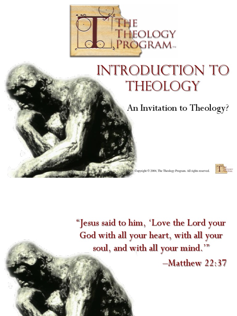 Introduction To Theology (2004) | PDF | Theology | Objectivity (Philosophy)