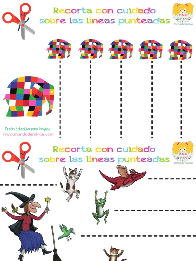 Cuaderno de Recortes Cuentos Infantiles Por Mundo de Rukkia | PDF