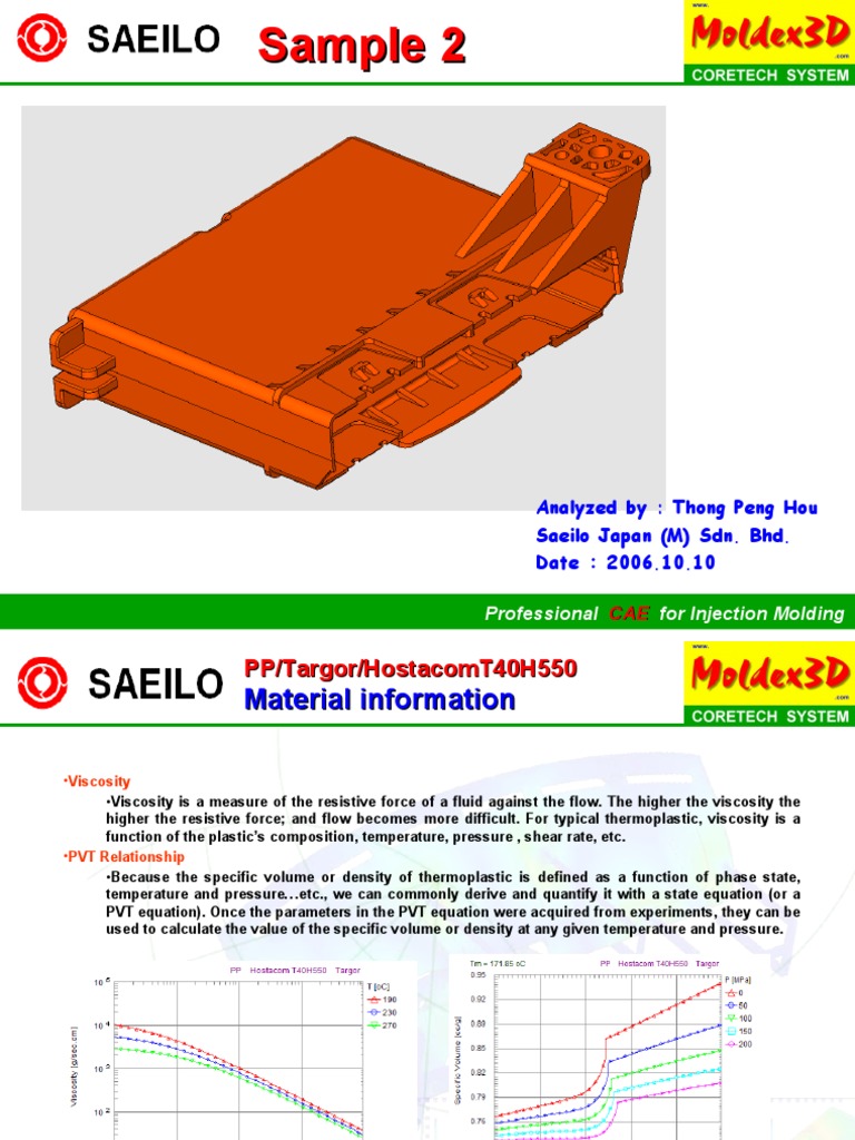 CAE Analysis for Injection Molding | PDF | Thermal Conductivity | Viscosity