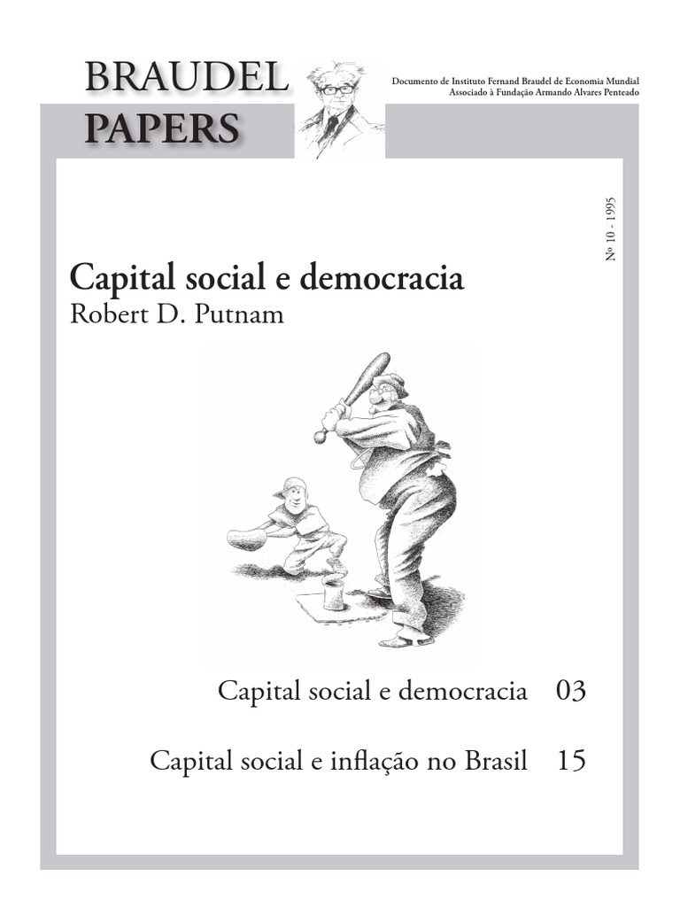 Robert Putnam Capital Social Pdf Os Estados Unidos Engajamento