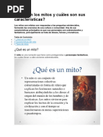 Estructura y partes del mito | PDF