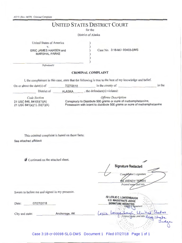 Complaint | PDF | Search Warrant | Probable Cause