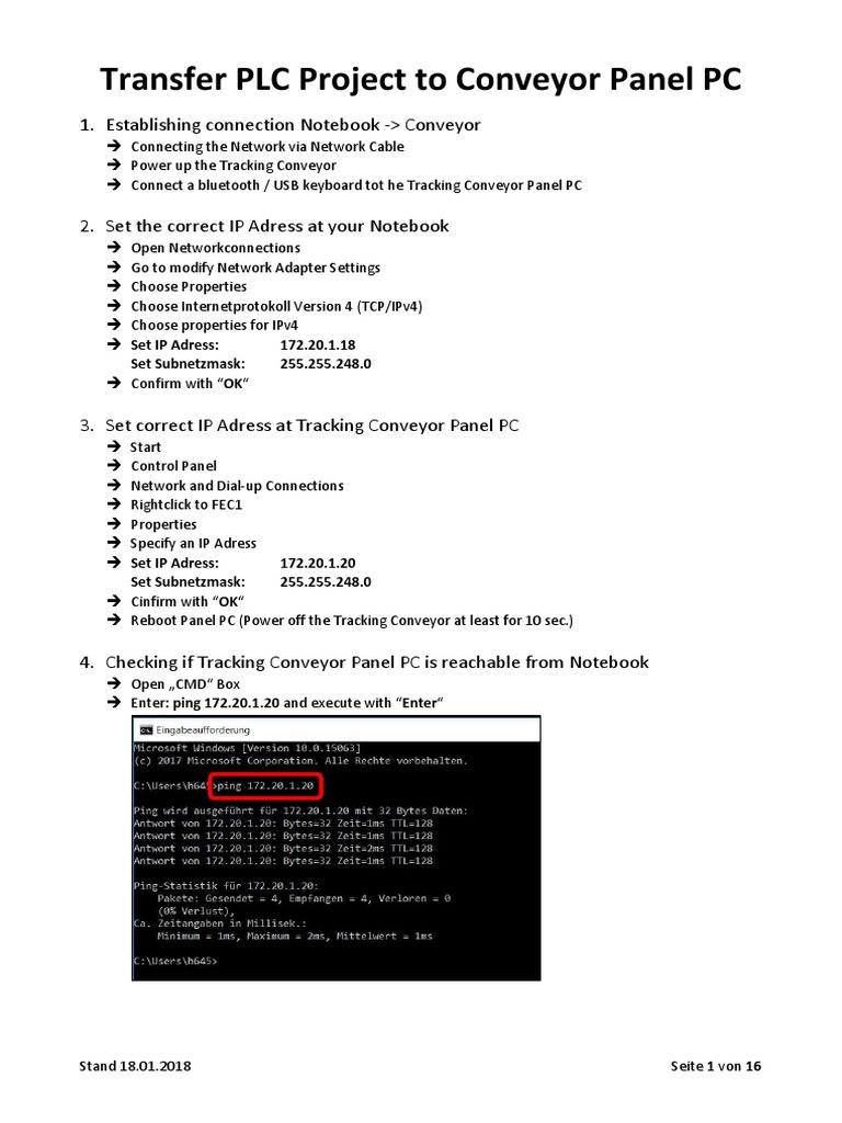 How To Apply PLC Software To Tracking Conveyor | PDF | Ip Address ...