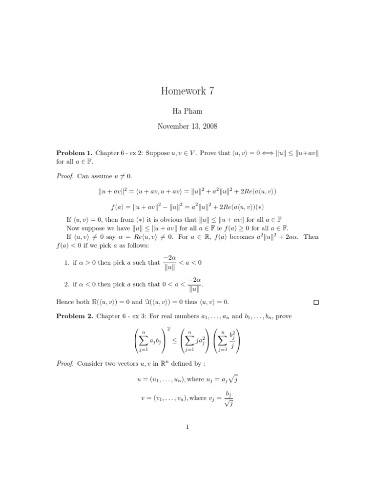 Fa 2 | PDF | Basis (Linear Algebra) | Norm (Mathematics)