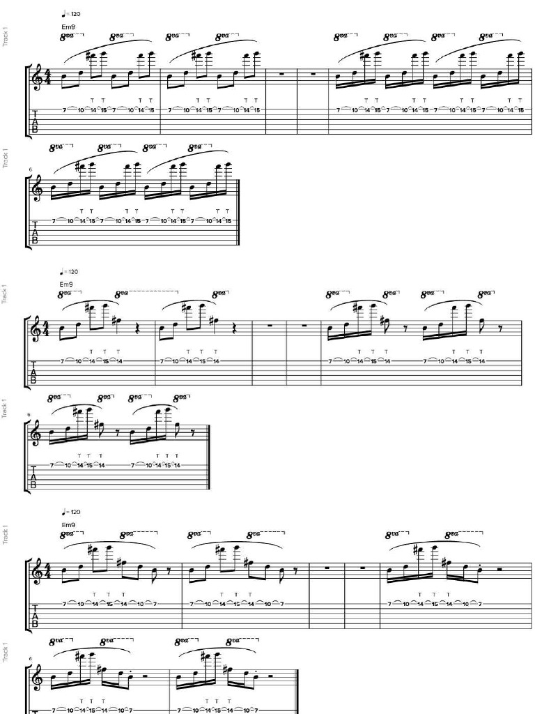 Daniele Gottardo Ultimate Tapping Masterclass - Excersices | PDF