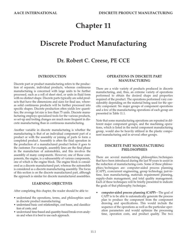 Discrete Product Manufacturing | PDF | Business Process | Production ...