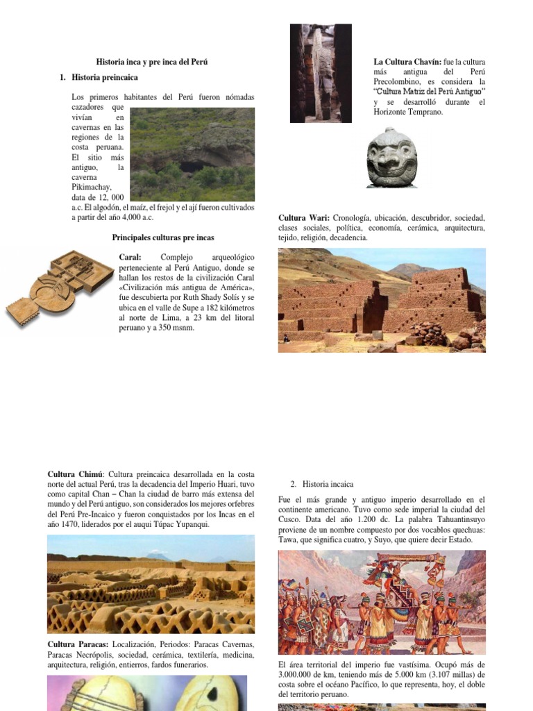 Historia Inca y Pre Inca Del Perú | Descargar gratis PDF | Imperio Inca ...
