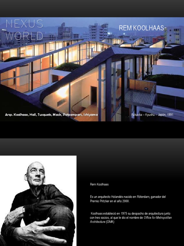 Nexus World-Rem Koolhaas | PDF