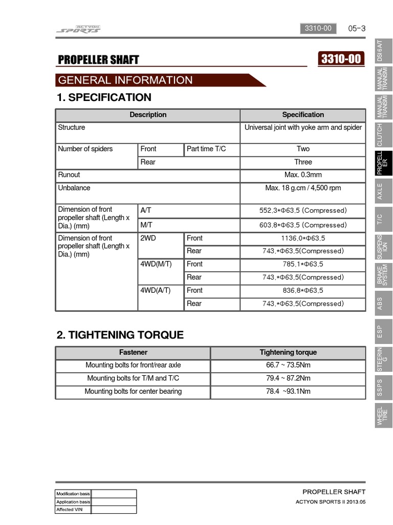 Propeller Shaft | PDF | Axle | Propeller