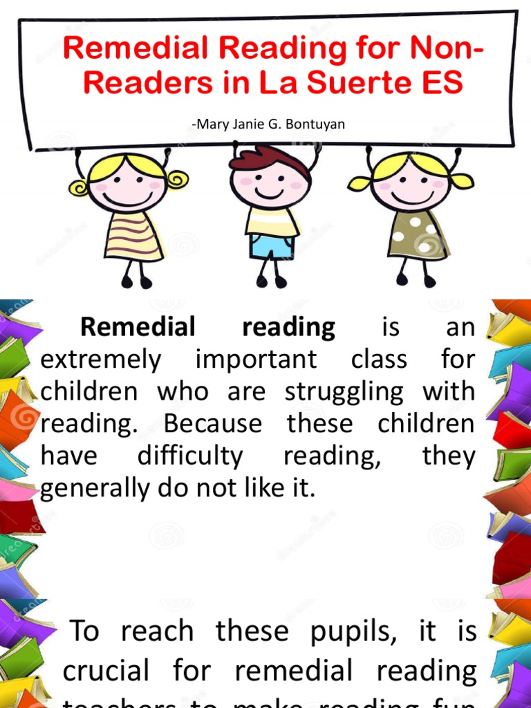 Remedial Reading Sample in A School | PDF | Reading (Process) | Teachers