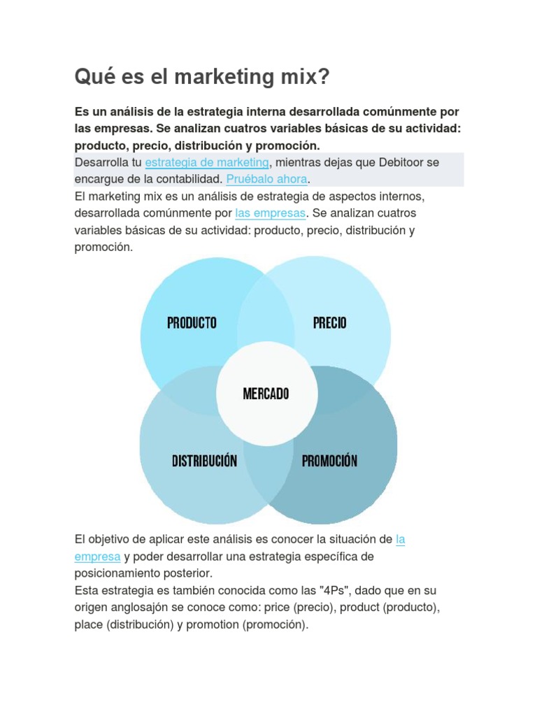 Análisis completo del marketing mix y sus componentes clave para el ...
