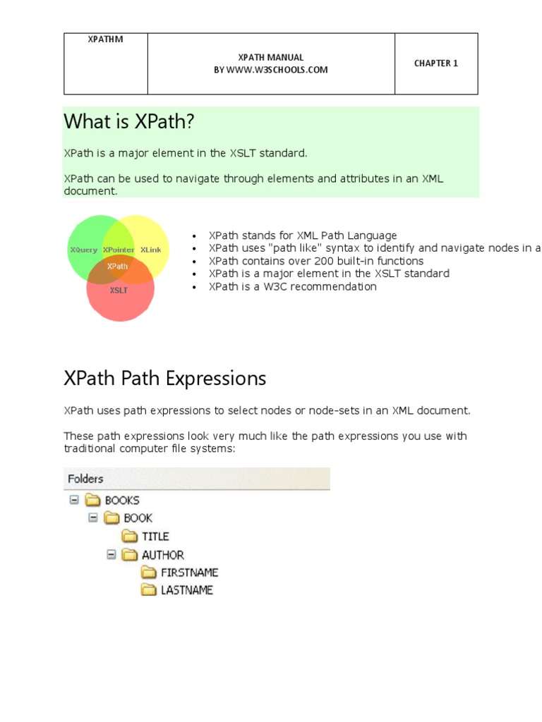 XPath | Download Free PDF | Xslt | X Path