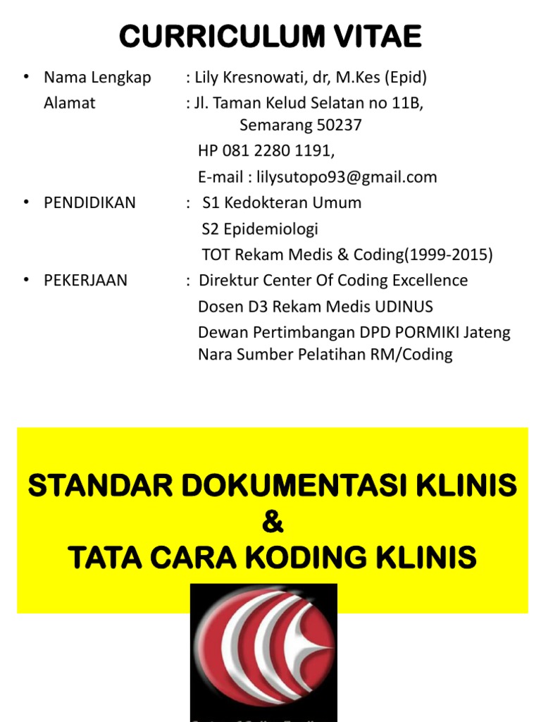 Standar Koding Klinis dan Dokumentasi | PDF