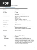 Maricel Clemente CV Civil Engineer | PDF | Engineer | Civil Engineering