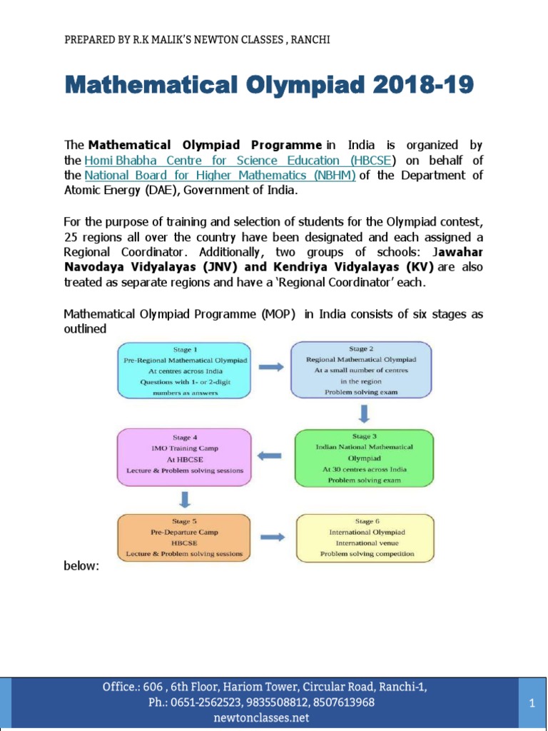 Mathematical Olympiad 2018 | Combinatorics | Equations