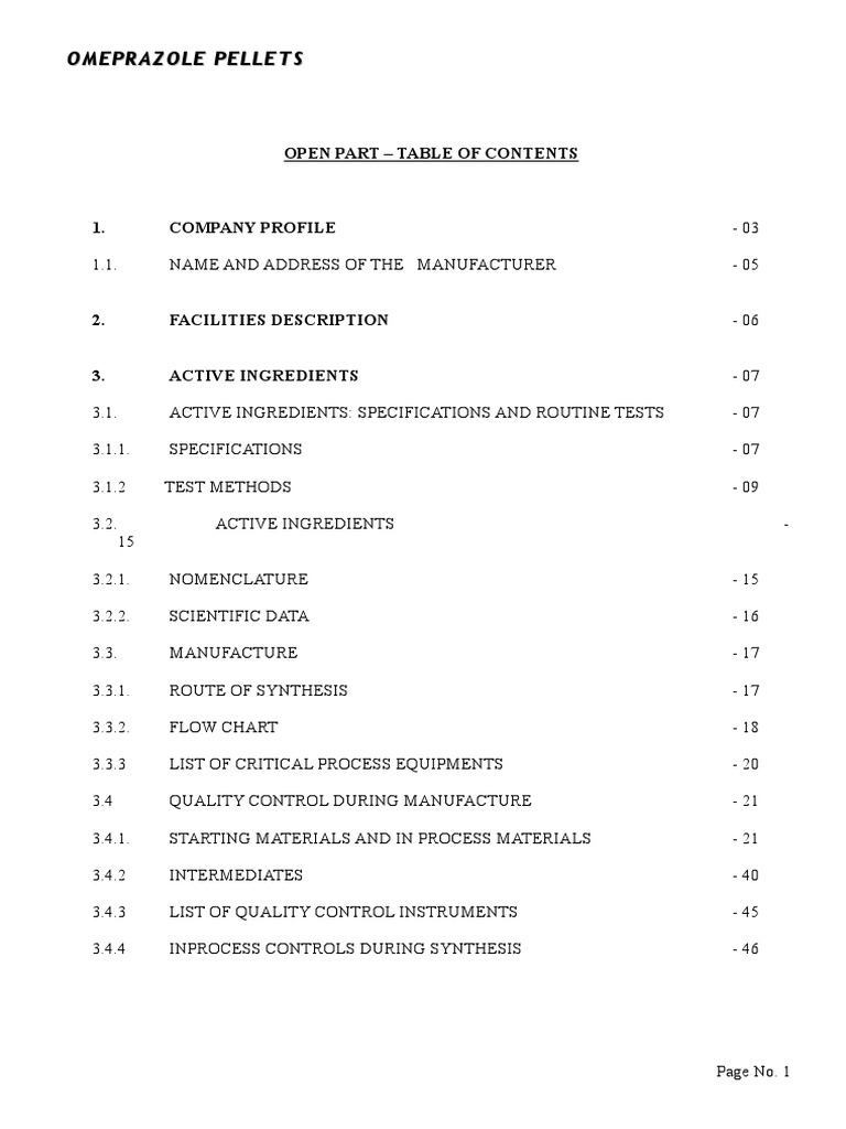 1.open Part DMF of Omeprazole For Themis With Mass, NMR | PDF | High ...