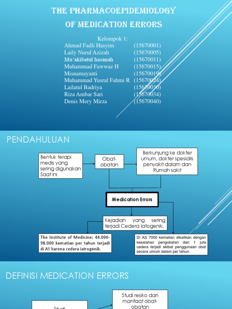 Quality Improvement Poster Medication Errors Medication Errors: Why We