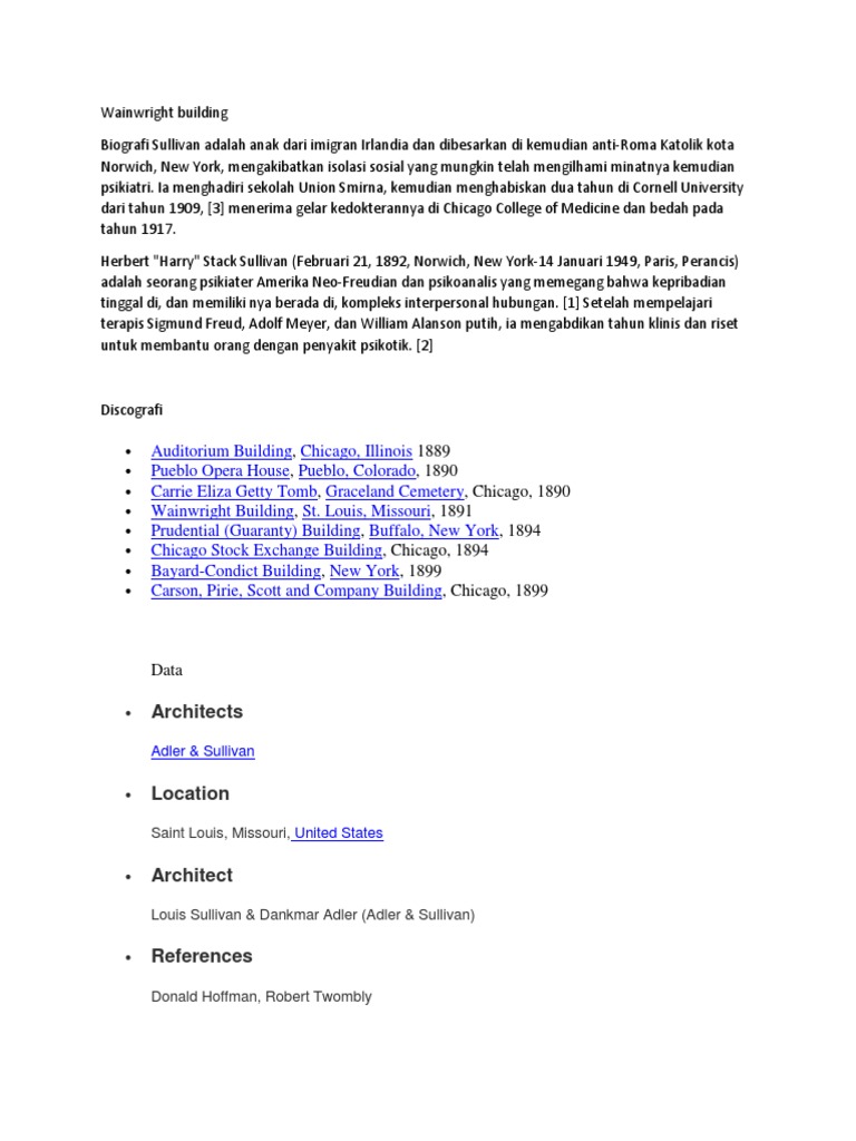 Wainwright Building | PDF