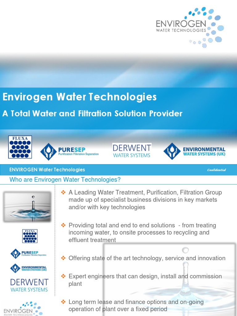 2016 01 Envirogen UK Corporate Powerpoint | PDF | Water Treatment ...