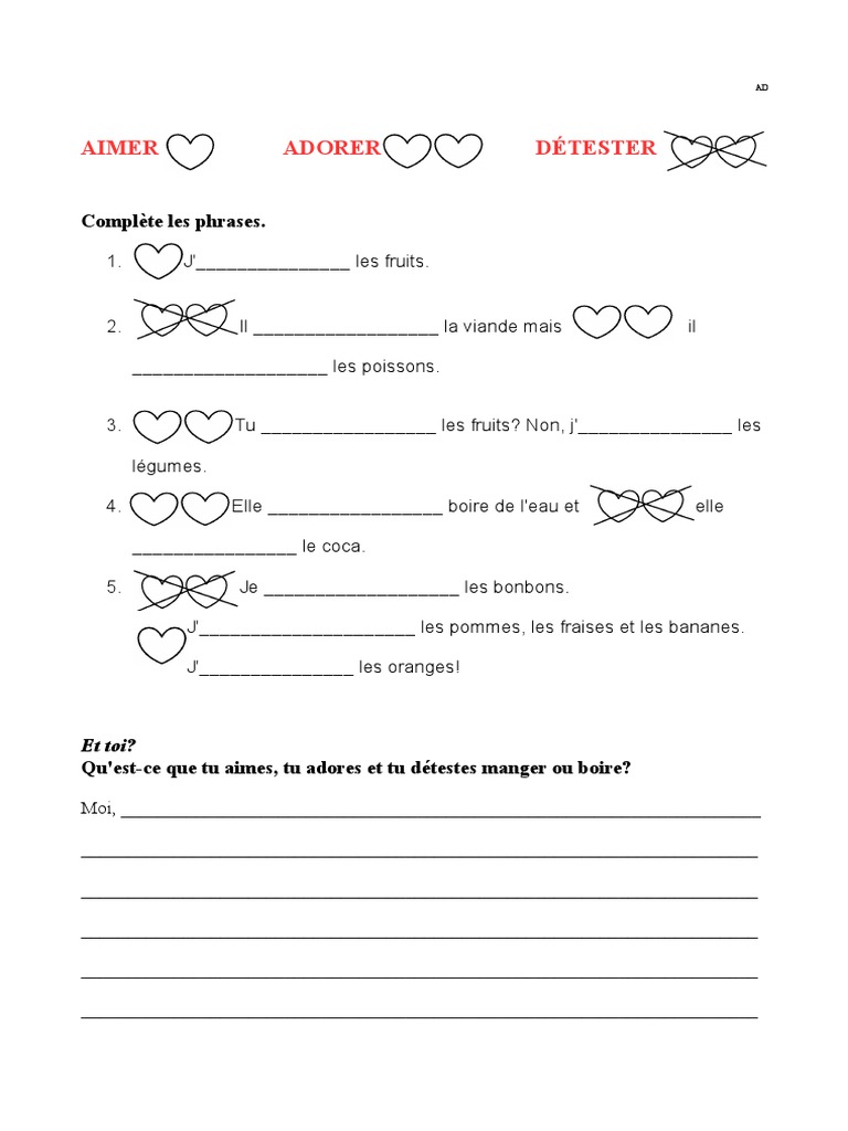 Aimer - Adorer - Detester | PDF