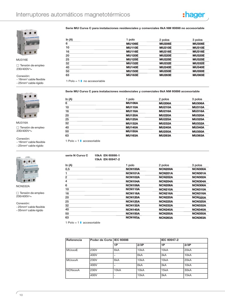 Solutions Electrical ITM Hager | Download Free PDF | Electrical ...