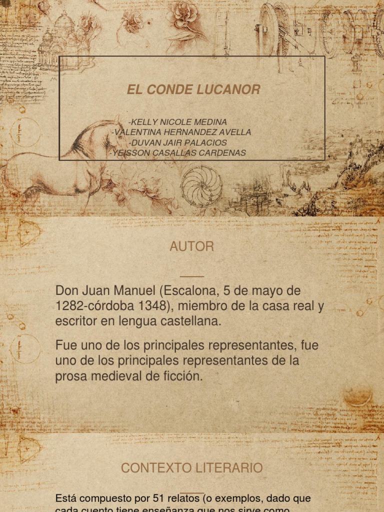 El Conde Lucanor: Prosa Medieval y Contexto | PDF | Edades medias ...