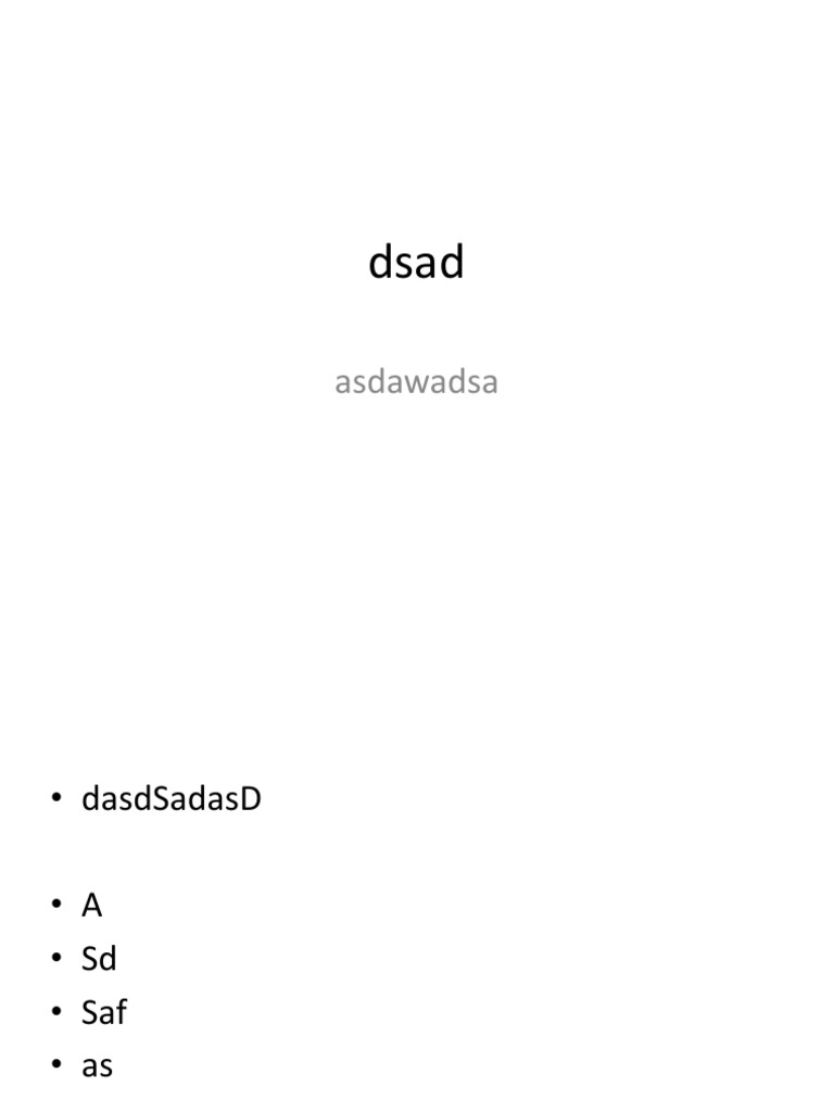 Dsad | PDF