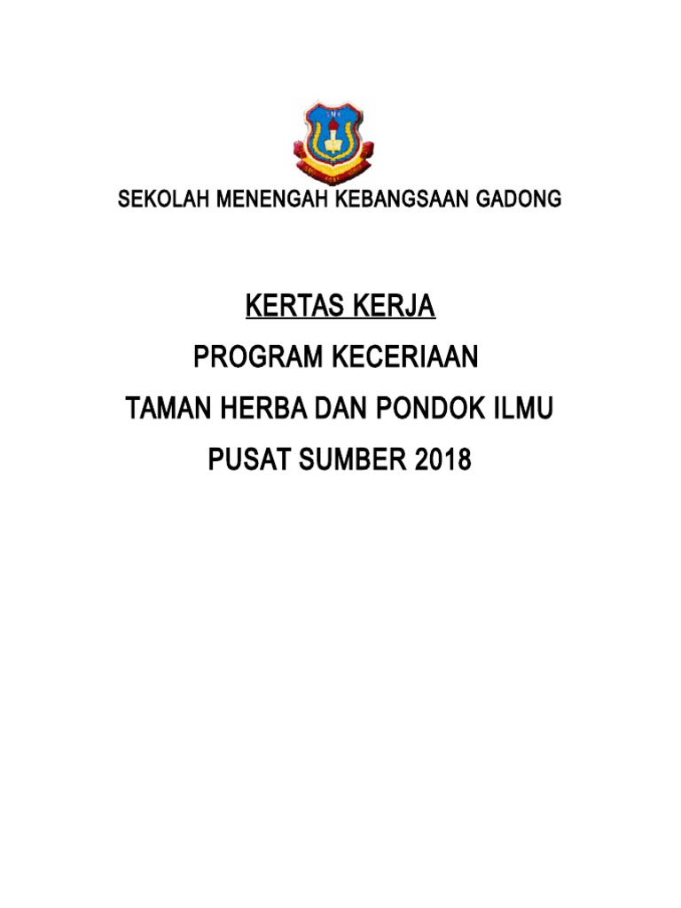 Kertas Kerja Taman Herba | PDF