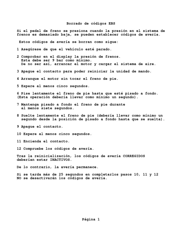 Borrado de Códigos EBS | PDF