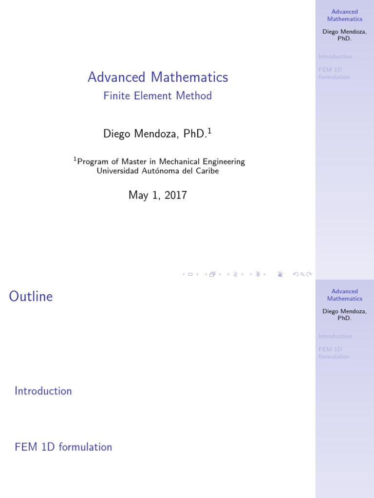 1d Finite Element Formulation For Solving Boundary Value Problems Pdf