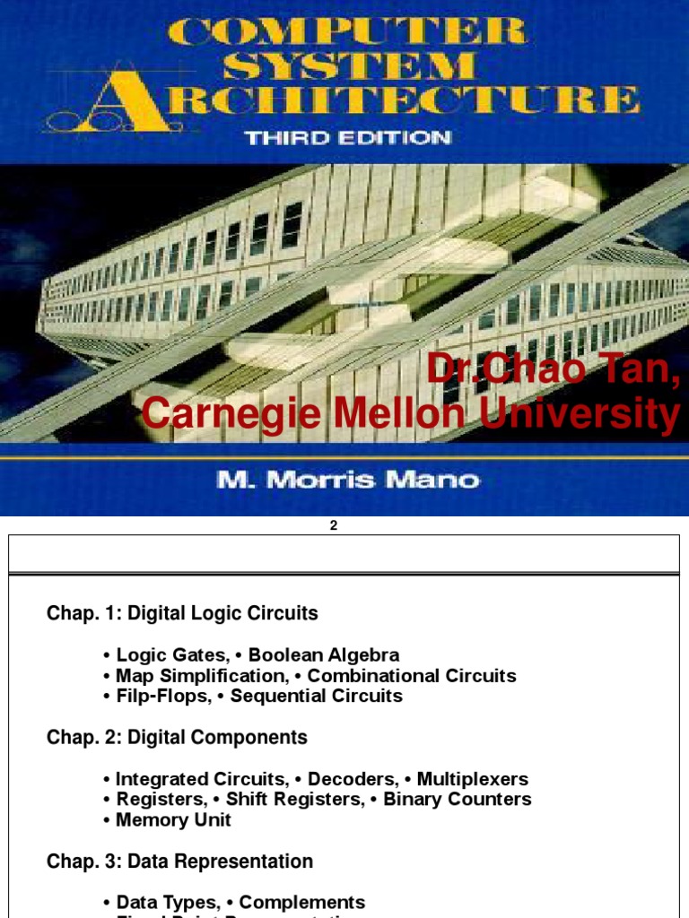 Mano Computer System Architecture All | PDF | Central Processing Unit ...