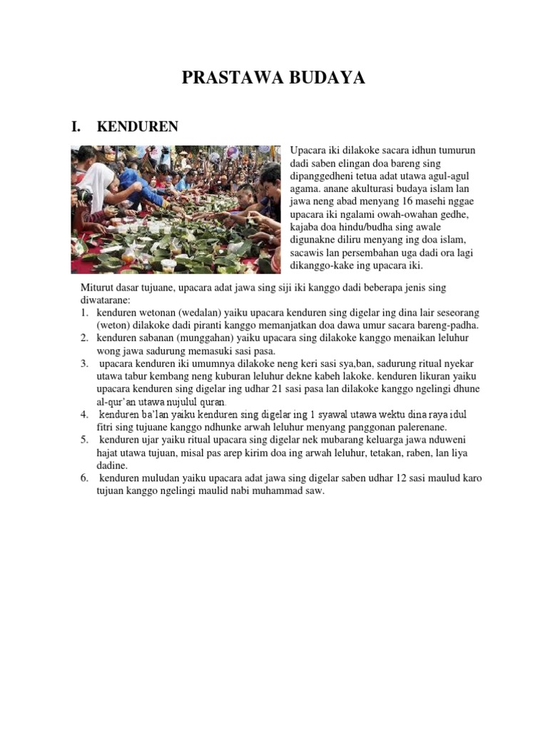 Prastawa Budaya | PDF