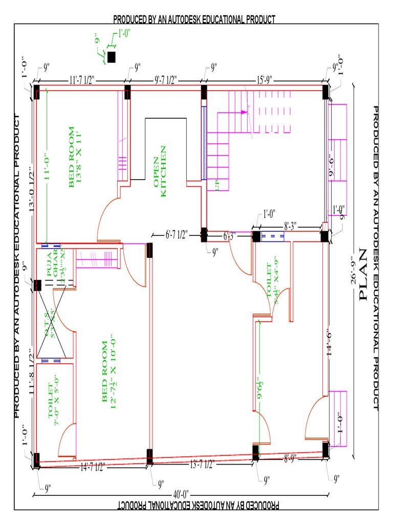 Autodesk Educational House Plans | PDF | Autodesk | Computer Aided Design