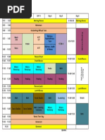 Color Coded Daily Homeschool Schedule | PDF | Linguistics | Behavior ...